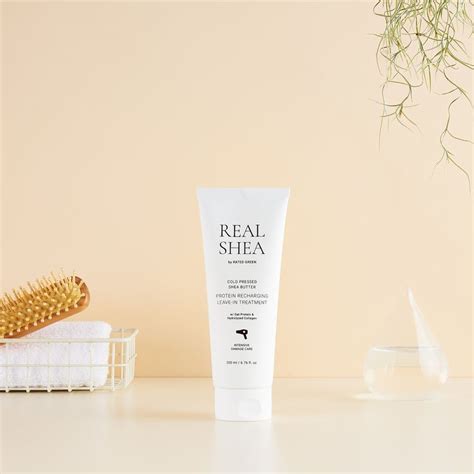 리얼시어 콜드프레스 시어버터 프로틴 리차징 리브인 트리트먼트 200ml 레이티드 그린