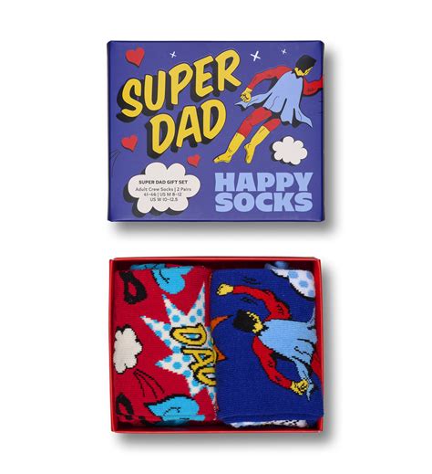 2 Pack Super Dad Socks T Set Happy Socks