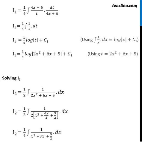 Example 10 I Find The Integral X 2 2x 2 6x 5 Dx