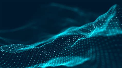 입자의 물결 동적 웨이브와 미래 지향적 인 파란색 점 배경 빅 데이터 3d 렌더링 0명에 대한 스톡 벡터 아트 및 기타 이미지 0명 과학 낮음 Istock