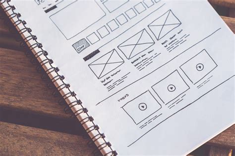Web Design Wireframes On Paper Royalty Free Photo