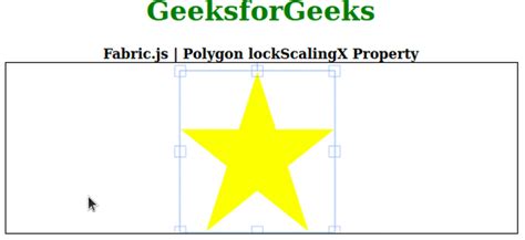 Fabric Js Polygon LockScalingX Property GeeksforGeeks