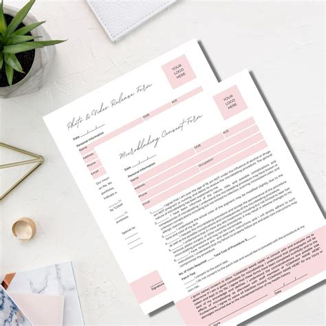 Microblading Consent Form Professional Microblading Forms Etsy