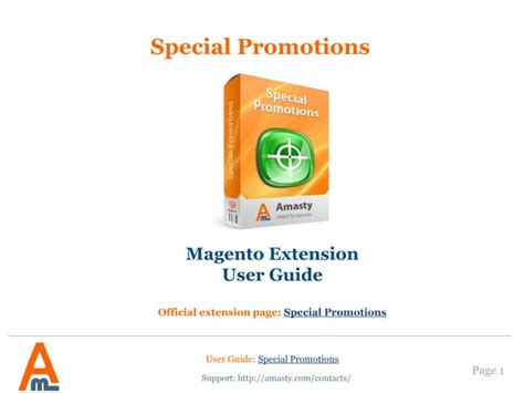 Special Promotions Magento Extension By Amasty User Guide Ppt