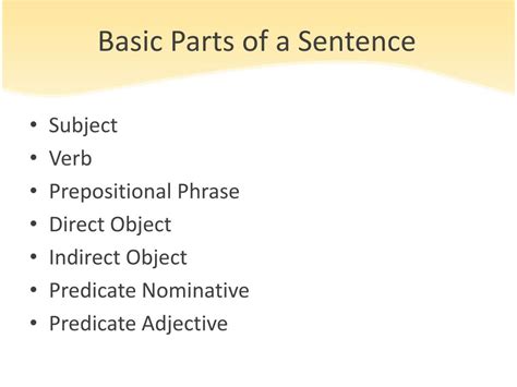Ppt Basic Sentence Patterns Powerpoint Presentation Free Download Id 2492793