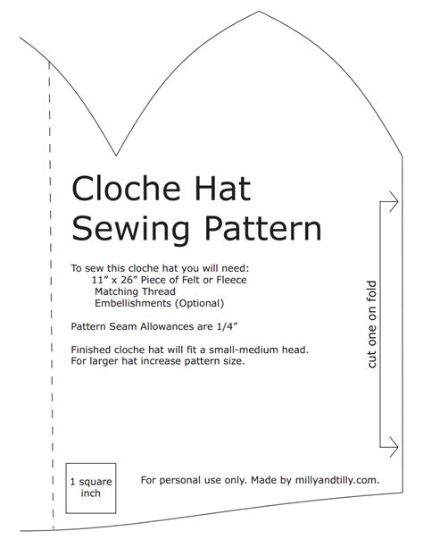 Hat Sewing Pattern Printable At John Richard Blog