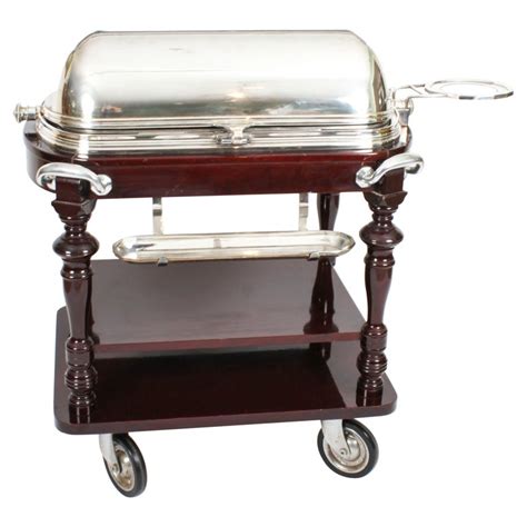 Vintage Silver Plated Roast Beef Trolley Mid Century 20th C For Sale At