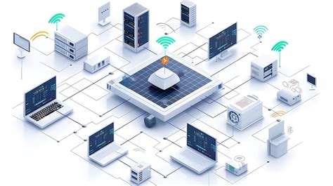 Connected Devices Network Premium Ai Generated Image