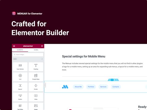 响应式导航菜单生成器elementor插件menuar 103 免激活版 主题阁汉化
