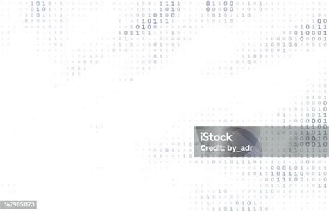 Minimal Background With Binary Code Simple Pattern Stock Illustration