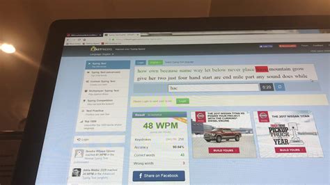 10fastfingers typing test