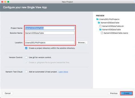 Datatable In Xamarin Ios