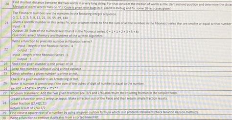 Solved 20 Find Shortest Distance Between The Two Words In A