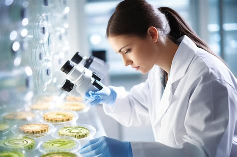 Premium Photo Candid Biotech Capturing Innovation In Action