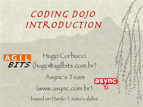 Coding Dojo Pycon Br 2008 En Ppt