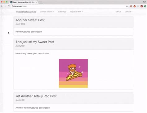 GitHub Khiner React Scripts Bootstrap Site Generator A Simple Opinionated Static Site