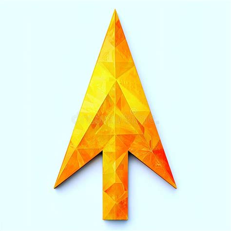 Geometric Arrow Direction Pointer Navigation Symbol Design Isolated On White Background Stock