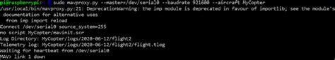 [solved] mav link 1 down when attempting to communicate with raspberry