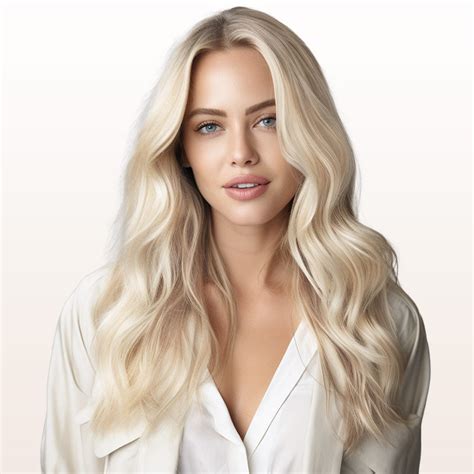 Platinum Blonde 60a Seamless Clip In Hair Extensions 100 Human Hair