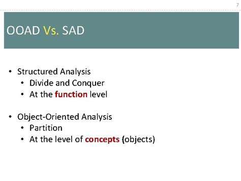 1 Chapter 6 Structured Vs Object Oriented Analysis