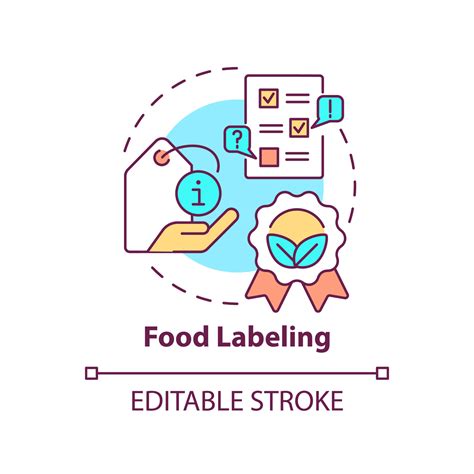 Food Labeling Concept Icon Testing Service Abstract Idea Thin Line Illustration Legal
