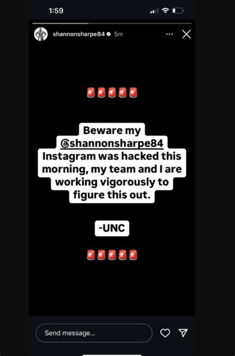 Shannon Sharpe Sex On Ig Claims Account Was Hacked Did He Cross The
