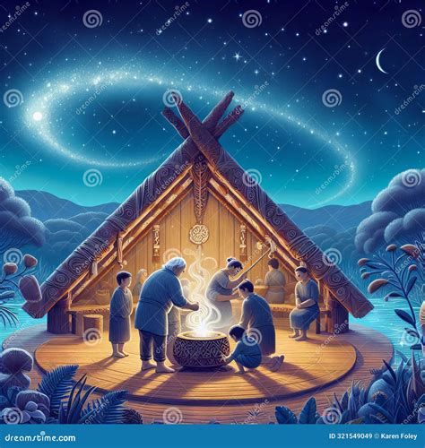 Nz Matariki Maori New Year Gold Stock Image 311040649