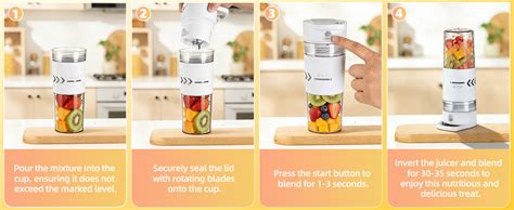 Portable Blender Cordless 24oz Personal Blender For