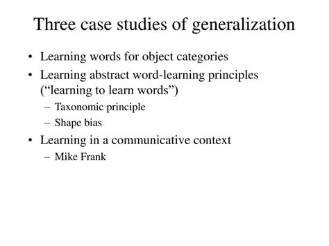Ppt Bayesian Models Of Inductive Generalization In Language Acquisition Josh Tenenbaum Mit