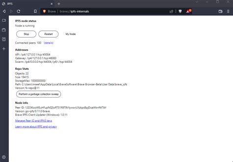 Add Component Extension Version To Braveipfs Page · Issue 18493 · Bravebrave Browser · Github