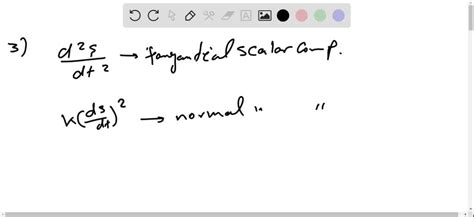 solved in these exercises 𝐫 t is the position vector of a particle