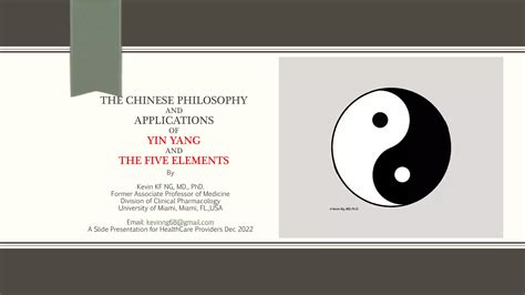 Chinese Philosophy And The Applications Of Yin Yang And The Five Elements Pdf