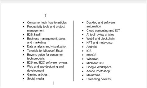 Microsoft Word In Two Columns How To Set It Up Easily