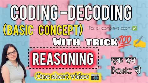 Coding Decoding Reasoning Basic Concept With Trick 💯for All Compitive