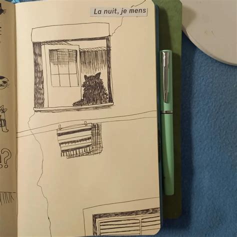 Lil Ink Drawing Of Silly Lil Cat R Sketches