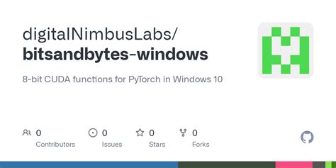 Releases · Digitalnimbuslabsbitsandbytes Windows · Github