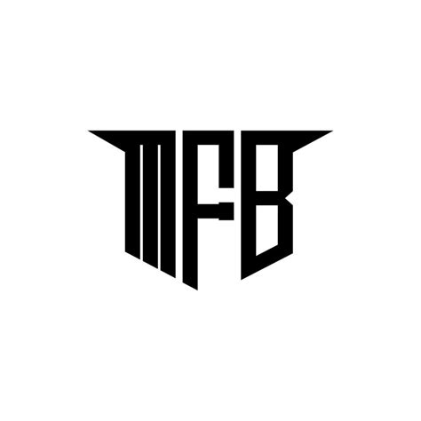 Mfb Letter Logo Design With White Background In Illustrator Logo