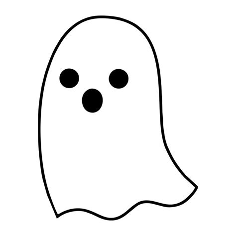 A Black And White Image Of A Ghost With Two Eyes On Its Face