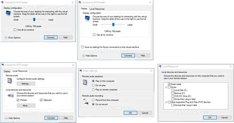 Turn On Or Off Hyper V Enhanced Session Mode In Windows 10 Tutorials
