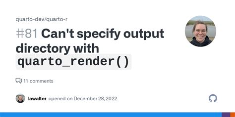 Can T Specify Output Directory With Quarto Render Issue Quarto Dev Quarto R GitHub