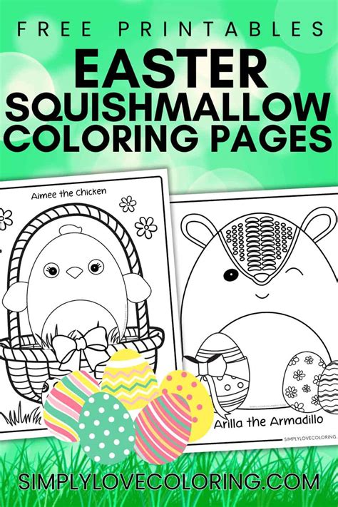 27 Easter Squishmallow Coloring Pages Free Pdf Printables Simply