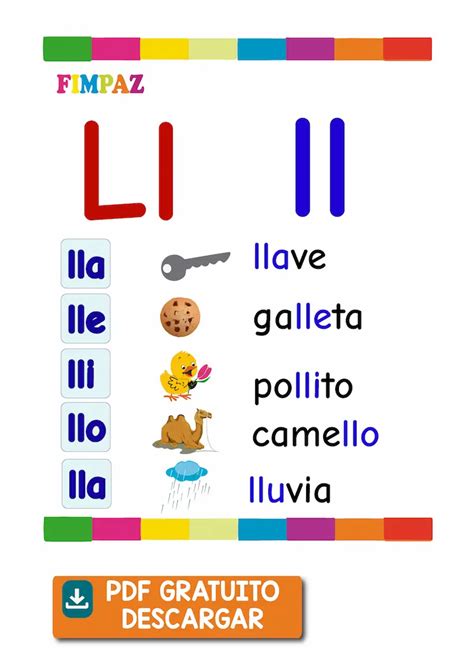 Actividades Con Palabras Con Ll Fichas Prácticas De Lectoescritura