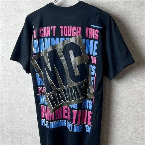 Vintage Mc Hammer 80s Print Tour Tee Double