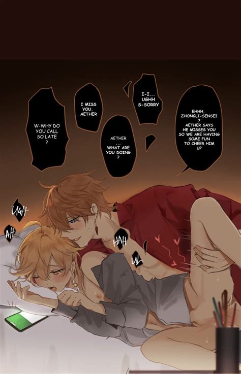 Rule 34 2boys Aether Genshin Impact Anal Anal Sex Bed Blush Femboy Gay Genshin Impact Girly