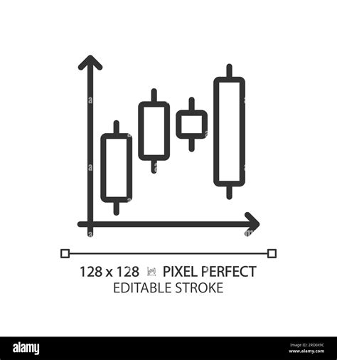 Candlestick Chart Linear Icon Stock Vector Image And Art Alamy