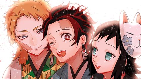 Demon Slayer Tanjiro Friends Tanjiro Wallpaper Aesthetic Tanjiro And