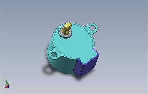 28byj 48 5v步进电机 Solidworks 2016 模型图纸免费下载 懒石网