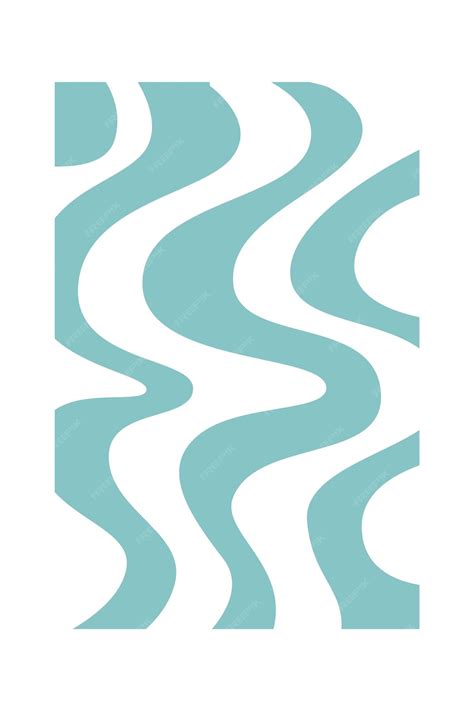 Premium Vector Abstract Curved Rectangle Pattern