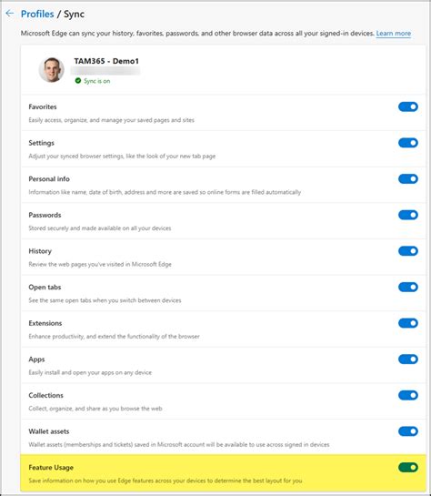 new microsoft edge sync type feature usage data sync topedia blog