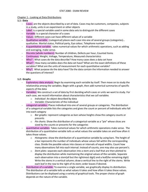 Stat 2080 Full Course Notes Stat 2080 Introduction To Applied